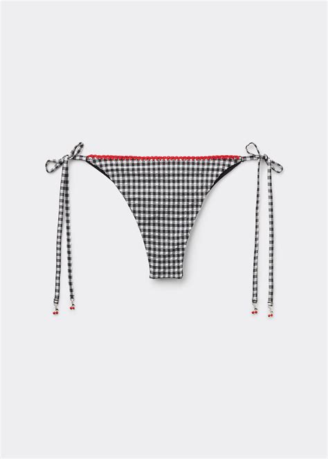 Cuecas De Biquíni Brasileiras Com Laços Cherry Vichy Calzedonia