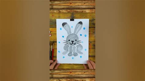 Рисуем красками зайчика зимой простыерисунки рыбакит Youtube