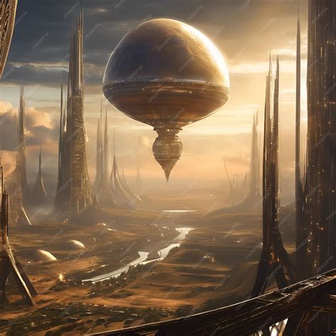 Premium Photo Alien Megastructures Dwarfing Anything Built By Humanity Testament To Advanced