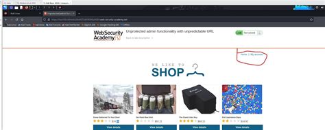 [access control] lab 4 unprotected admin functionality with