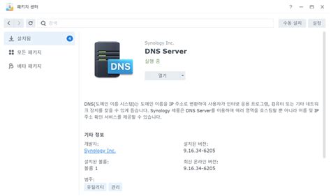 시놀로지 Nas 활용 Dns 서버 설정 도메인 구매 없이 도메인 사용 설정
