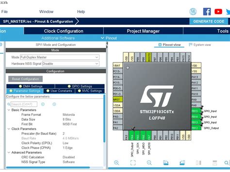exploring spi communication with stm32 using pll it dma