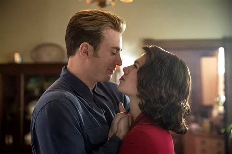 Steve Rogers Chris Evans And Peggy Carter Hayley Atwell In Avengers