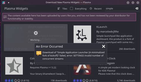 Erreur ParamÈtres Nombre Non Valide De Flux Simultanés Cela Se
