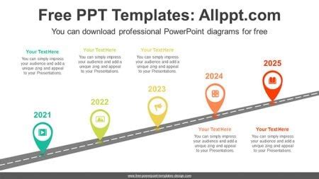 Road Map PowerPoint Diagram For Free