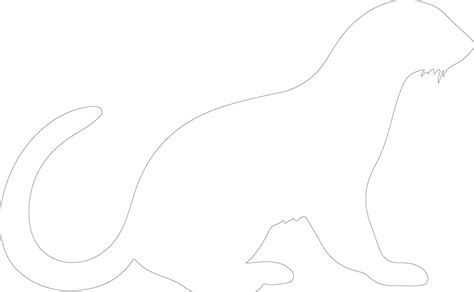 Ai Generated Mongoose Outline Silhouette 40544288 Vector Art At Vecteezy