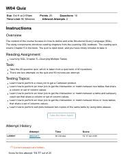 W04 Quiz Database Design Development Pdf W04 Quiz Due Oct 9 At 2 59am Time Limit 90 Minutes