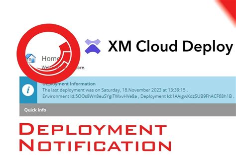 Deployment Information In Xmcloud R Sitecore
