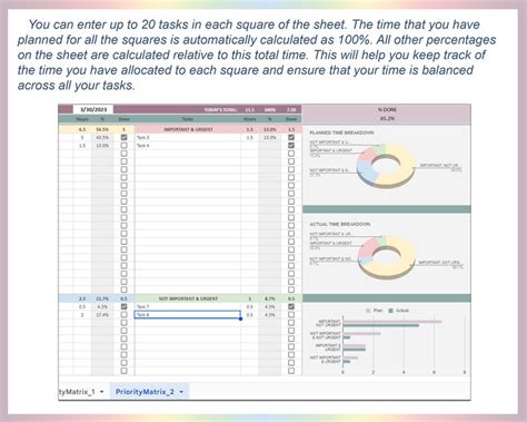 Priority Matrix Spreadsheet Prioritization Matrix Action Project Priority Eisenhower