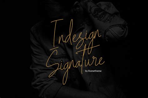 indesign signature script font free script font behance