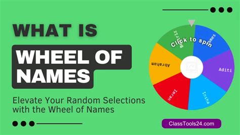 Elevate Your Random Selections With Wheel Of Names On ClassTools