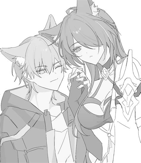 Trailblazer Acheron And Caelus Honkai And More Drawn By Poi Po Danbooru