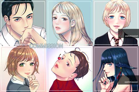 일러스트릿 ☪️ 일러스트릿 커미션 소개 여러가지 매력적이고 현실적인 느낌이 물씬한 캐릭터 두상