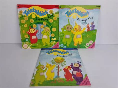 3 X Teletubbies Books The Magic Flag Flying Toast Laa Laas Ball