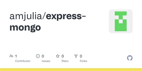 Github Amjuliaexpress Mongo