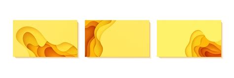 컷 페이퍼 스타일의 추상적 인 노란색 배경의 Srt 컷 아웃 오렌지 벽지 지구 포스터 에코 브로셔 비즈니스 프리젠 테이션을 저장하기위한 물결 모양의 템플릿 벡터 카드
