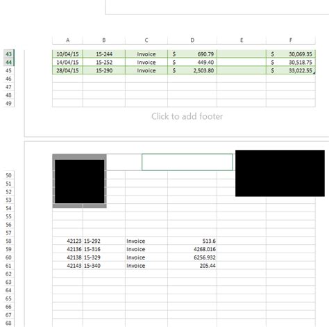Excel Retaining Original Table Formatting After A Pagebreak Stack