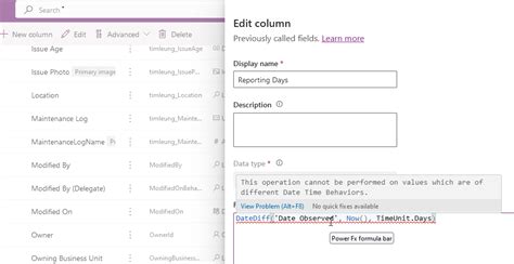 Power Apps Guide Dataverse How To Fix Error This Operation Cannot Be Performed On Values