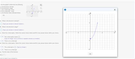 Solved Use The Graph To Determine The Following A The Functions