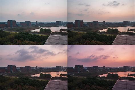 浙江大学紫金港校区大西区晚霞 视频素材下载