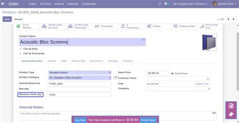 Odoo Website Minimum Order Quantity Order Minimum Quantity