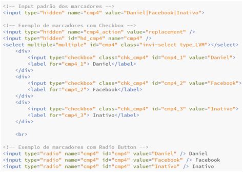 Central De Ajuda Dinamize Selecionar Marcadores Em Um Formulário Html