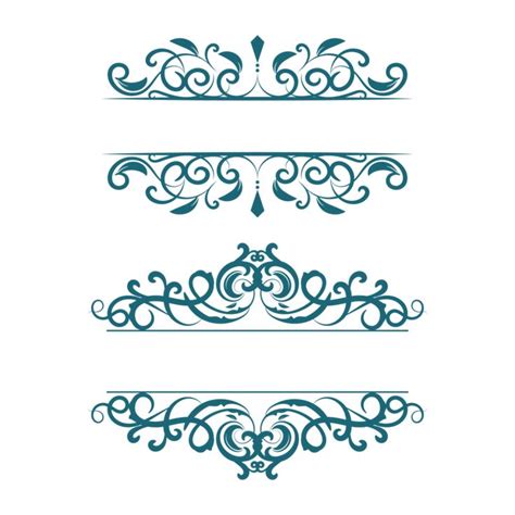Luxury Vintage Title Frame Swirl For Text Border