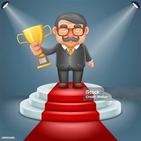 사업 보류 상 승 상 손 빛 연단 무대 조명 식 3d 만화 디자인 벡터 일러스트 레이 션에 1위에 대한 스톡 벡터 아트 및 기타 이미지 1위 3차원 형태