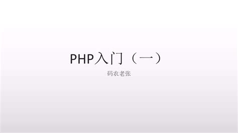 Php入门（一）基础语法与命令行编程哔哩哔哩bilibili