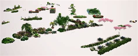 分享一组花草树木模型 树木模型库 3ds Max Max 模型下载 Cg模型网