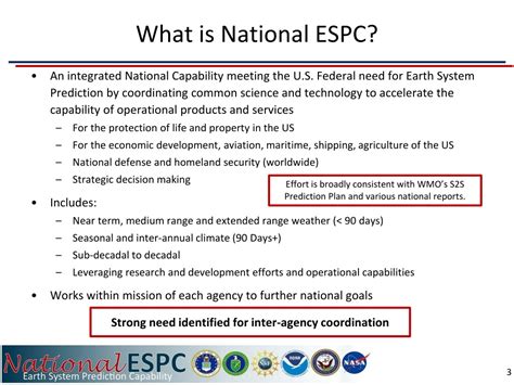 Ppt National Earth System Prediction Capability National Espc Collaborative Prediction