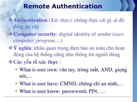 Ppt Biometric Based Remote Authentication Powerpoint Presentation