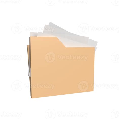 3d Folder Rendered Object Illustration 12794782 Png