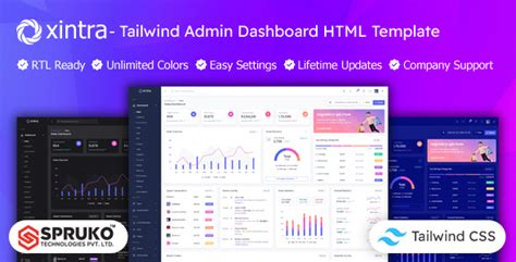 Xintra Tailwind Css Admin Dashboard Html Template By Spruko Themeforest