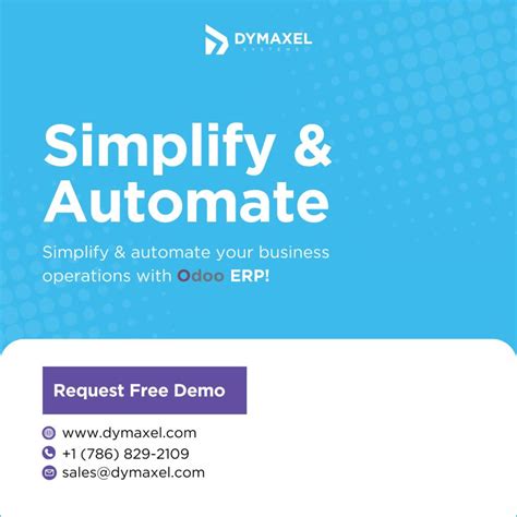 Simplify Automate Odoo Erp Business Operations Dymaxelsystems Dymaxel Systems