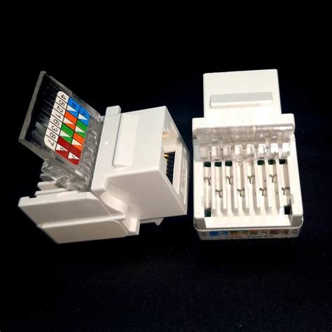 Rj45 Cat6 Utp Female Jack Connector Network Module For Wall Plate Free Tool Network Ethernet Lan