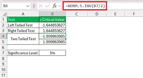 How To Use Z Critical Value Calculator In Excel Step By Step Guide