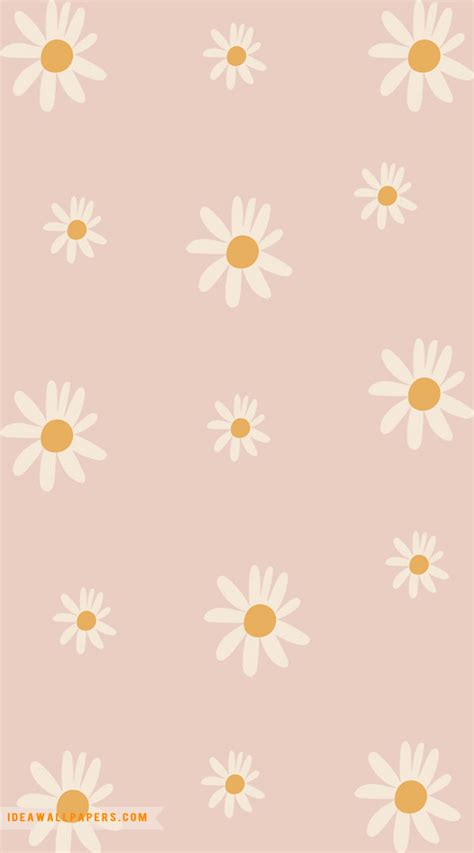Cute Ios Wallpapers Daisy Nude Background Idea Wallpapers Iphone Wallpapers Color Schemes