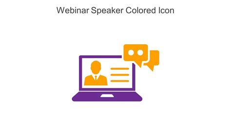 Webinar Speaker Colored Icon In Powerpoint Pptx Png And Editable Eps Format PPT Slide