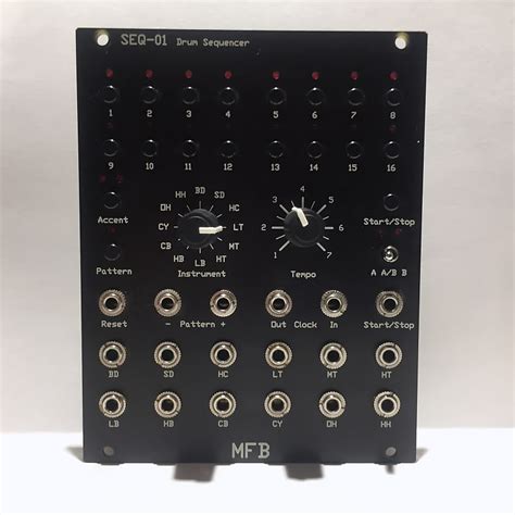Mfb Seq 01 Eurorack Drum Sequencer 20hp Reverb