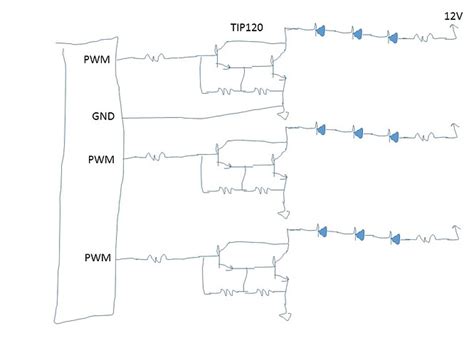 understanding tip120 pins general electronics arduino forum