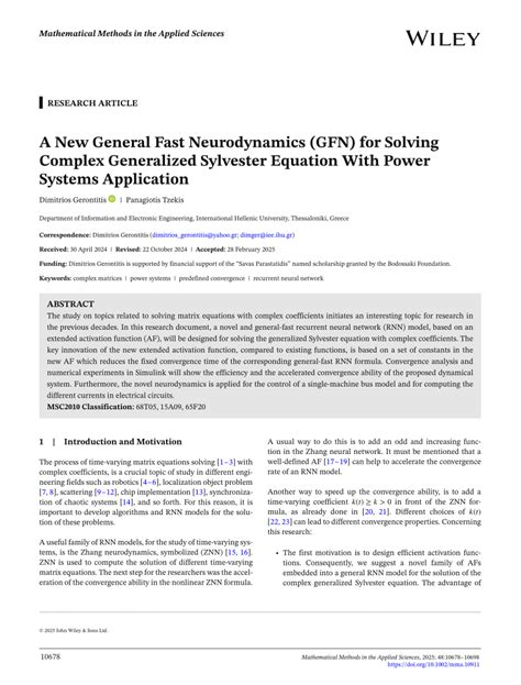 A New General Fast Neurodynamics Gfn For Solving Complex Generalized
