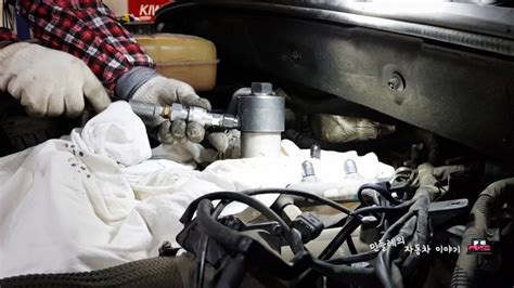 쌍용차 인젝터 탈거하기 액티언 스포츠 검사 불합격 네이버 블로그