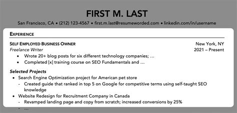 How To List Gaps On A Resume