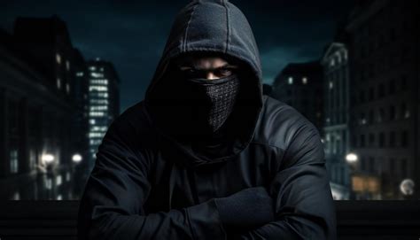 Premium Ai Image Burglar Intruder Thief Contemplating Dominance In