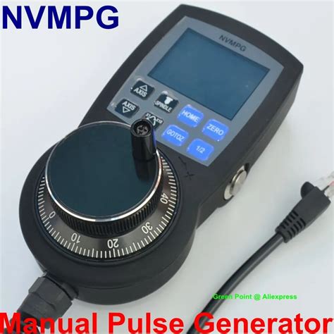 NVMPG CNC 6 Axis MPG Mach3 Manual Pulse Generator With Handwheel LCD Full Serial Communication