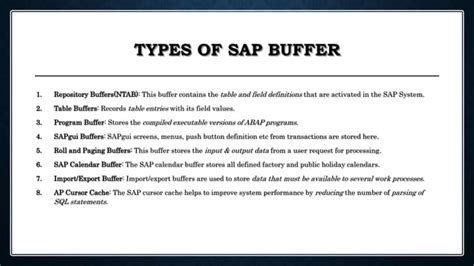 Sap Memory Management Workload And Performance Analysis Pptx