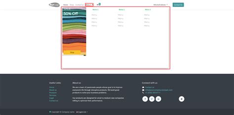 User Guide For Odoo Website Mega Menu Create Menus Webkul