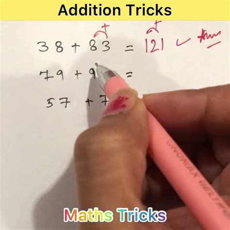 Short Maths Tricks Addition Trick Tricks Shorts Mathstricks