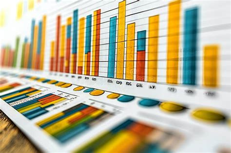 Detailed Bar Charts And Graphs Illustrate Data Trends And Statistics Across Various Categories